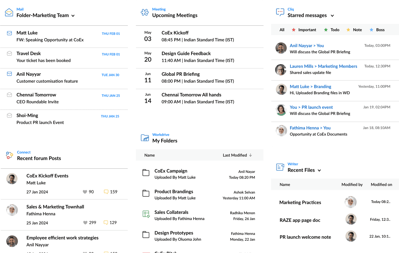 Zoho Workplace | Productivity and Team Collaboration